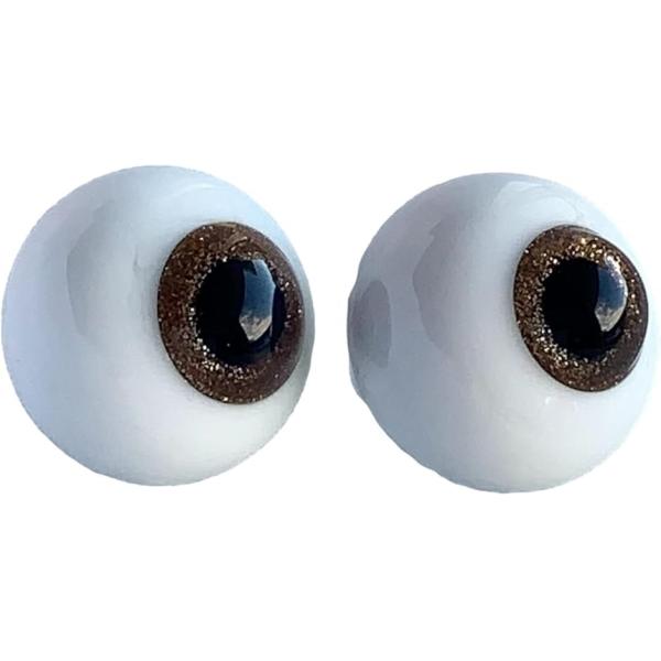 バリエーションコード : 2BUXUF8Y90透明感と発色が美しいブラウン系グラスアイです。ガラス製ならではの輝きで、人形やフィギュア、球体関節人形（BJD）などの作品に生命感を与えます。クラフト・手芸・造形などの用途に適したドールアイです...