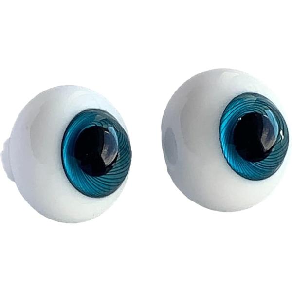 バリエーションコード : 2BUX9L0LLS透明感と発色が美しいブルー系グラスアイです。ガラス製ならではの輝きで、人形やフィギュア、球体関節人形（BJD）などの作品に生命感を与えます。クラフト・手芸・造形などの用途に適したドールアイです。...