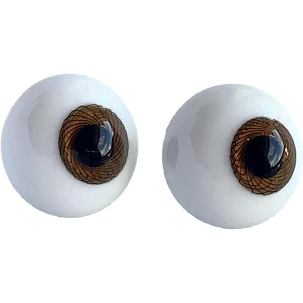 バリエーションコード : 2BUXUF8Y90透明感と発色が美しいブラウン系グラスアイです。ガラス製ならではの輝きで、人形やフィギュア、球体関節人形（BJD）などの作品に生命感を与えます。クラフト・手芸・造形などの用途に適したドールアイです...