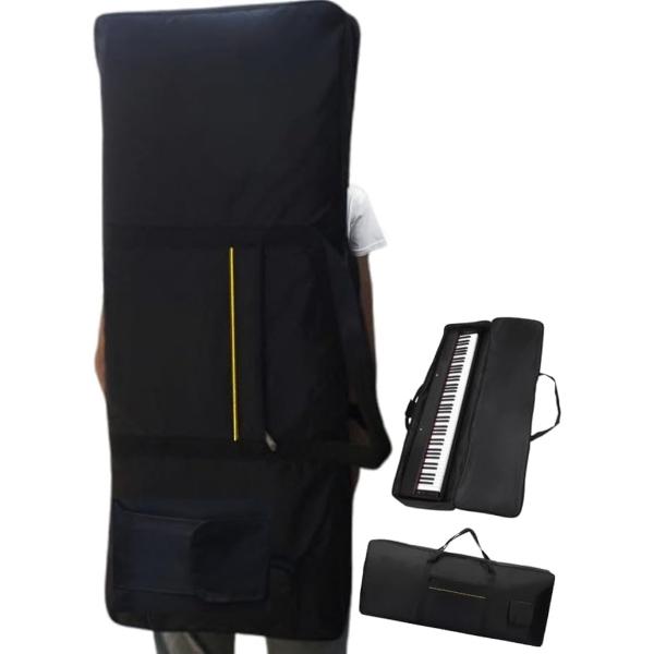 バリエーションコード : 2BUXUQPP20「高品質で多機能」電子キーボードケース｜楽譜や付属品も収納可能で、持ち運びに便利電子キーボードの保護と利便性を追求したこのキーボードケースは、61鍵および88鍵の電子ピアノに対応し、防水・防振機...