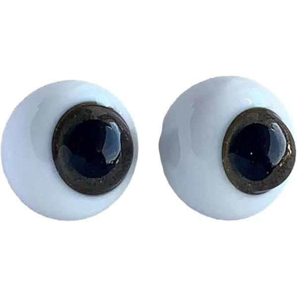 バリエーションコード : 2BUXUF8Y90透明感と発色が美しいブラウン系グラスアイです。ガラス製ならではの輝きで、人形やフィギュア、球体関節人形（BJD）などの作品に生命感を与えます。クラフト・手芸・造形などの用途に適したドールアイです...