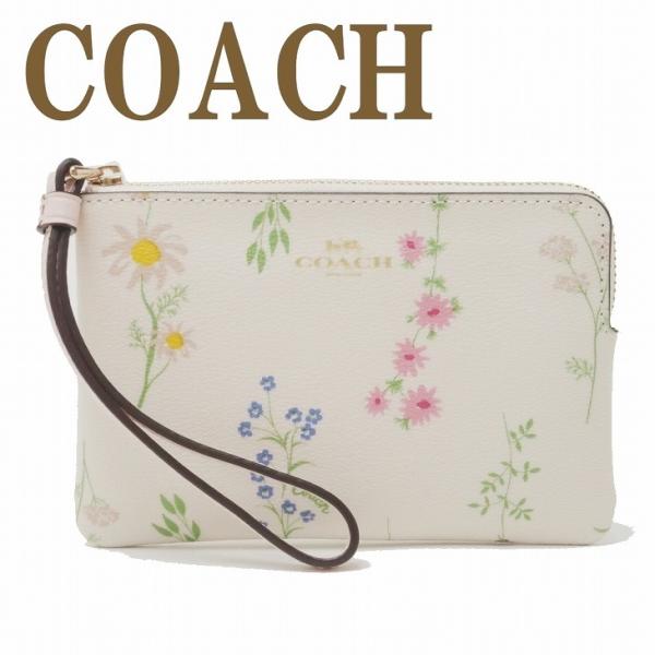 コーチCOACH ポーチ ハンドポーチ リストレット 財布 人気【商品】コーチ COACH ポーチ ハンドポーチ リストレット クラッチ 財布 ハンドバッグ レディース 花柄 ピンク 7249IMCAH【色】チョークホワイト×花柄マルチカラ...