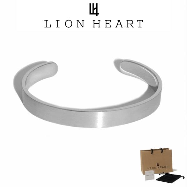 LION HEART ライオンハート【商品】ライオンハート バングル WEB限定 ワイドストレートバングル サージカルステンレス LH-03BA0085 【色】シルバー【サイズ】幅約：0.8cm 外径約：5.0cm×6.0cm 開口部約：3...