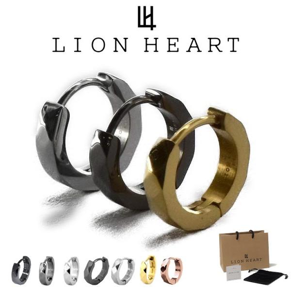 LION HEART ライオンハート ピアス メンズ【商品】ライオンハート ピアス カッティングフープピアス LH-03EA0015【色】ダークブラック / ライトブラック / シルバー / マットブラック / マットシルバー / イエロー...