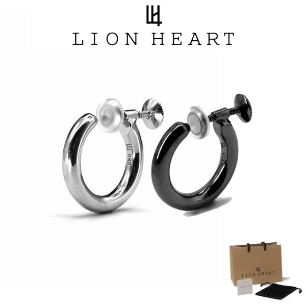 LION HEART ライオンハート【商品】ライオンハート イヤリング イヤリング プレーン SV925 LH-1ER001【色】シルバー / ブラック【サイズ】直径約：1.7cm 厚み約：0.3cm【素材】本体：シルバー925 / SV9...