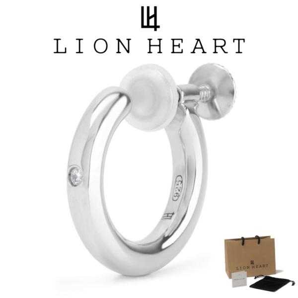 LION HEART ライオンハート【商品】ライオンハート イヤリング メンズ レディース シルバーイヤリング プレーン LH for Gift ジルコニア SV925 LH-1ER029【色】シルバー【サイズ】本体約：1.69cm×1.7...