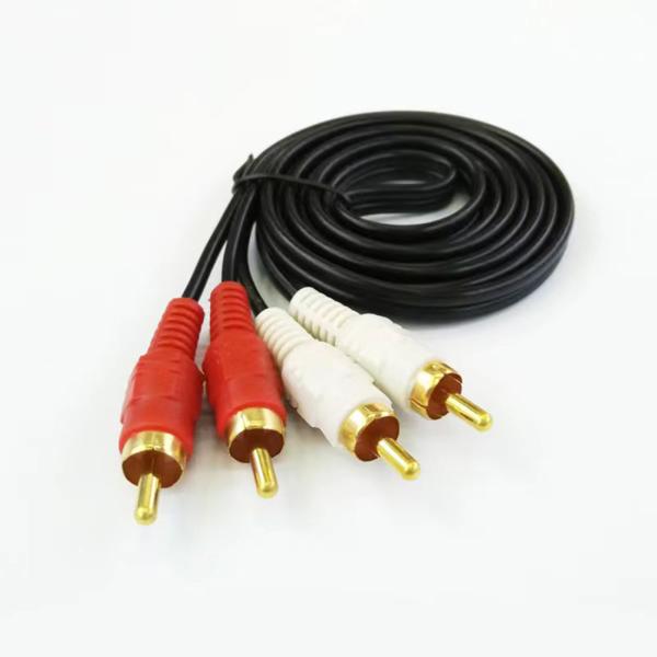 RCAプラグ備えた機器同士を映像/音声転送するためのケーブルです。【基本仕様】■商品名： 2ピン AVケーブル／コンポーネントケーブル■長さ：　1.5メートル（端子部分含まない）■素材：　PVC、銅■端子部: RCA形状（端子部は金メッキを...