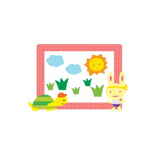 ■特徴枠の中の部分がくりぬきになっていますので、写真を入れることができます。（中のイラストは別にお使いいただけます）シールになっています。切れ目が入っていてハサミ等は必要ありません。若干のカットのずれはご了承くださいませ。■サイズ用紙全体は...