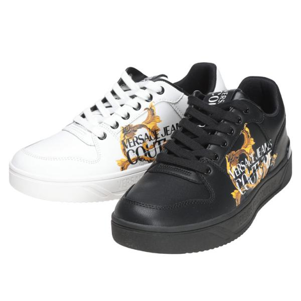 VERSACE JEANS COUTURE（ヴェルサーチ ジーンズ クチュール）は、イタリアのラグジュアリーファッションブランドで、カジュアルウェアから高級なスタイルまで幅広いアパレルを提供。バロッコプリント レースアップ スニーカーは、ブ...