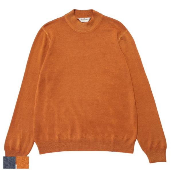 イタリアの卓越したニットウェアブランドGRANSASSO（グランサッソ）から、大人の洗練された日常を演出するウール モックネック ニットが登場。素材には、極上の柔らかさと保温性を持つウール100％を厳選。特筆すべきは、生地に独特の風合いとこ...