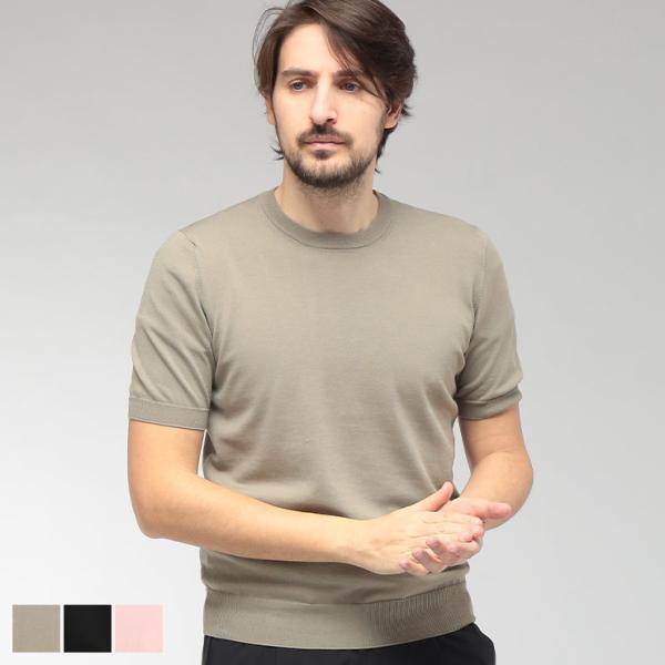 大人の夏スタイルを格上げする至高のクルーネックニットTシャツが登場。厳選された上質なソフトコットンを贅沢に使用し、通常のカットソーでは味わえない滑らかでシルキーな肌当たりと、上品な光沢感を実現しました。ブランドらしい洗練されたスリムシルエッ...