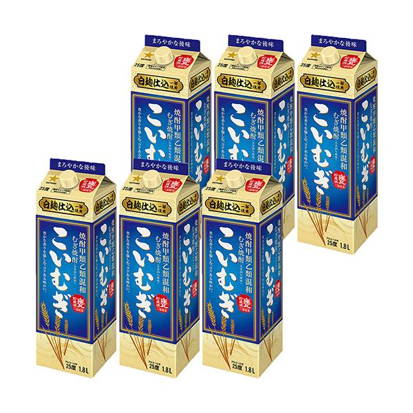 商品詳細品名サッポロ 甲類乙類混和 麦焼酎 こいむぎ商品説明豊かな香りを愉しむ、コクある味わい。甕（かめ）貯蔵酒をはじめ、味わい豊かな複数の本格麦焼酎とクリアな甲類焼酎をバランスよくブレンド。濃厚な麦の風味、後味まろやかな口当たりの良い飲み...