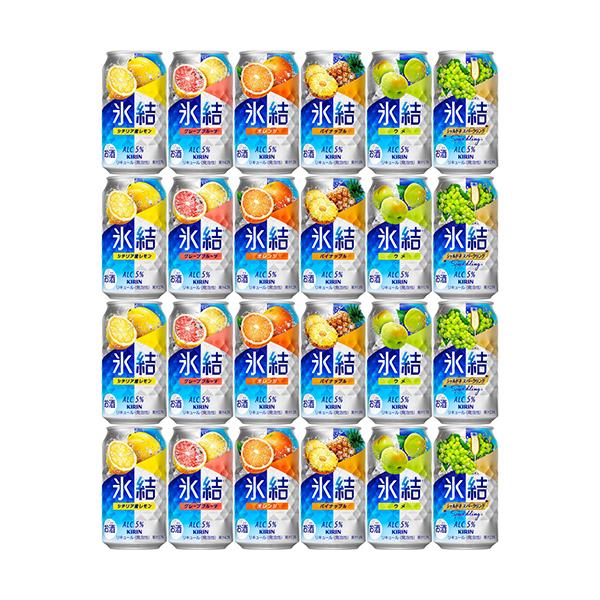 商品詳細品名キリン 氷結シリーズ 350ml×24本（6種×各4本）セットセット内容氷結（シチリア産レモン、グレープフルーツ、オレンジ、パイナップル、ウメ、シャルドネスパークリング）350ml×各4本リニューアルに伴い、パッケージ・内容等予...