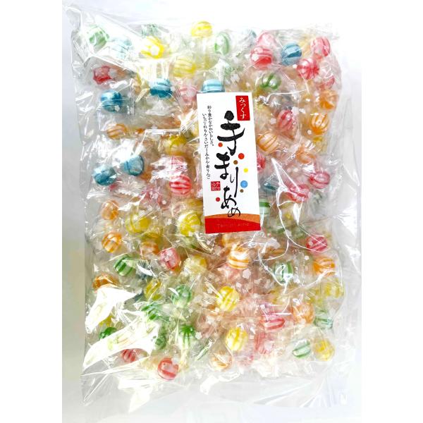 <マルエ製菓(株)　手まり玉キャンディ　1ｋｇ入　1袋〉　参考標準粒数　約220粒　※特注品の為、JANコードはございません。　※本品製造工場では間一ライン上で乳を含む商品を製造しています。【送料の目安】　1ｋｇ入キャンディ、ラムネを...