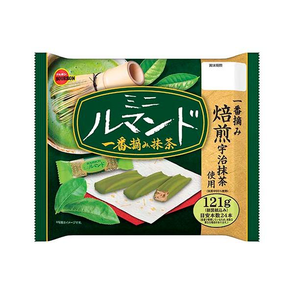 ミニルマンド一番摘み抹茶 121g（約24本）入 1袋 （株）ブルボン | 善野菓子店 Yahoo!ショップ | SitePromo