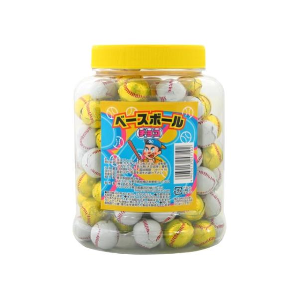 　 ＜ベースボールチョコ　100個入　１個　(株)やおきん　【原産国：中国】>　（中身チョコ1粒あたりのサイズ：直径約2.2ｃｍ）【送料の目安】　当商品のみの場合、重さ的に数量30まで送料１個口料金で発送できます！【注意事項】・27℃...