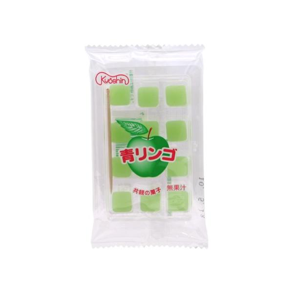 〈青りんご餅　12粒入×20個　共親製菓（株）〉【送料の目安】　当商品のみの場合、嵩的に数量40（800個）まで　送料１個口料金で発送できます！　他のお菓子と同梱可能です。（送料無料商品、お菓子袋詰め合わせを除く）【注意事項】・パッケージの...
