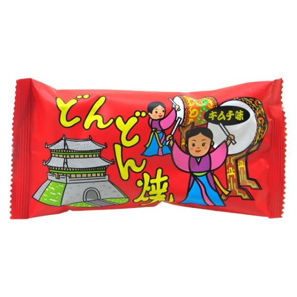 〈どんどん焼　キムチ味　13ｇ　15袋入〉どんどん焼　キムチ味を20％引！！１袋あたり税別16円！！【送料の目安】　どんどん焼　キムチ味15袋入を数量36（540袋）まで送料１個口料金で　発送できます！　他のお菓子と同梱可能です。（送料無料...