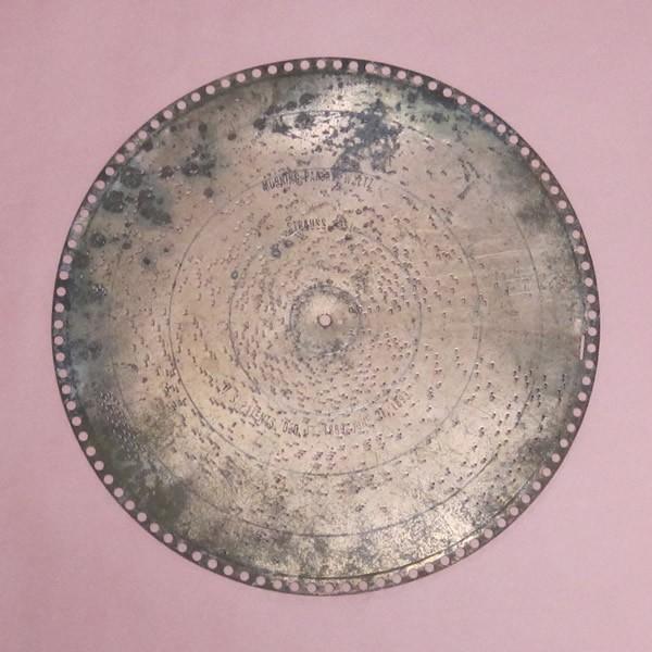 【発売日：2020年05月06日】レジーナ　ミュージックボックス・オルゴール　オリジナルディスク15 1/2inch(39.5cm)互換できる機種　Regina、Polyphone、 Porter 曲名　Morning Paper 朝刊　作...