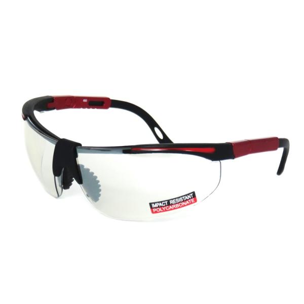 ●仕様　・本体：ベルベットレッド　・レンズ：クリアー　・伸縮、角度調整付き　・UVカット　・ハードコート　・曇り止め●重量　・50g●材質　・レンズ：耐衝撃性ポリカーボネート　・フレーム：ナイロン