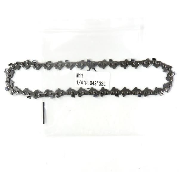 ●対応機種　・マキタ：MUC028G　・マキタ：MUC101D●薄刃：M11●竹切断対応●ピッチが細かく滑らかな切断感。繊細な部材も切断可能●ガイドバー：100mm用●チェーン刃　・チェーン形式：M11　・ドライブリンク数：33E　・ケージ...