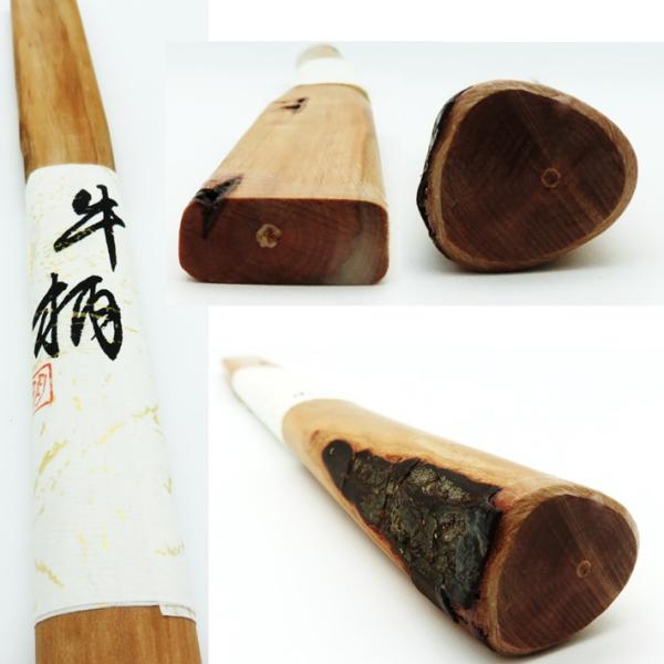 ●サイズ　：全長約360　：手元約φ24×27mm　：木口約φ26×10mm　：重さ約140ｇ　：材質：桜