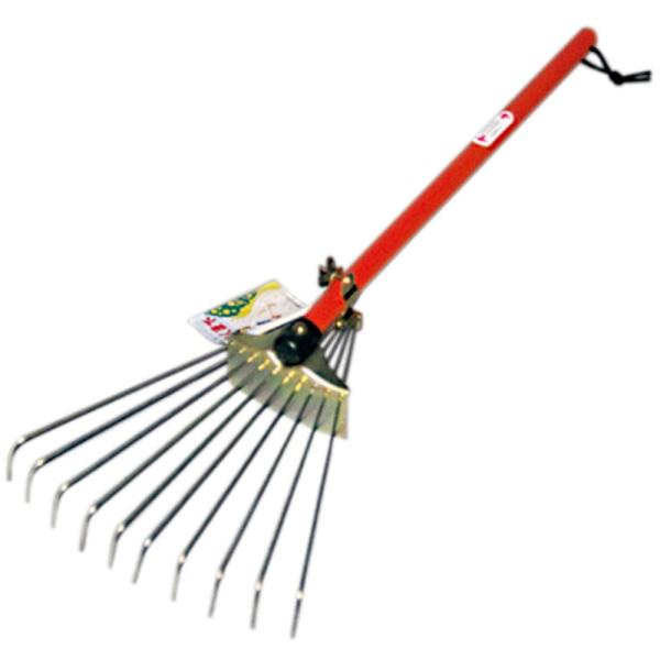 【商品概要】サイズ:全長/最長680mm、最短480mm、巾/広げて330mm、せばめて100mm重量:約290g材質:線/2.2mm径鋼線(10本爪)、柄/木梱包サイズ:10.0 x 35.0 x 70.0 cm【商品説明】【商品詳細】ブ...