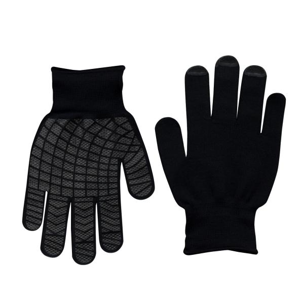 【商品概要】原産国:日本サイズ:M手のひら周り(cm):18.0色:ブラック全長(cm):21.0中指長さ(cm):7.015ゲージ編繊維部:ナイロン100%すべり止め部:塩化ビニール【商品説明】【商品詳細】ブランド：福徳産業商品種別：産業...