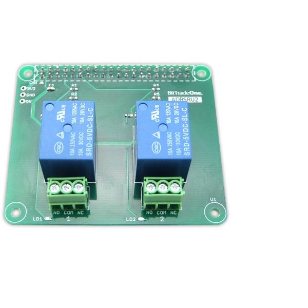 【商品概要】対象RaspberryPi:Zero WH/Model B+/2 Model B/3 Model B回路数:2回路コンタクト定格電流:10A対応電圧 / 電流:AC 250V / 10A、DC30V / 10A出力端子:COM ...