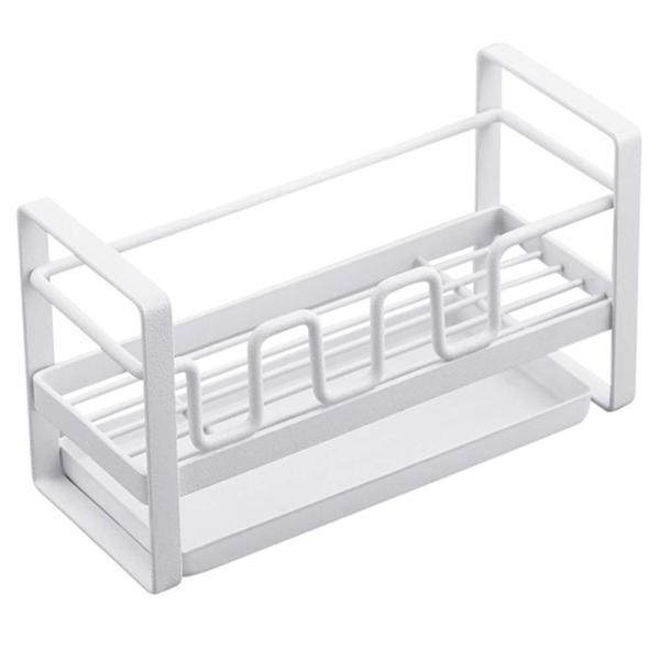 【商品概要】【いつも清潔】スチールに粉体塗装が施されているのでサビや汚れに強く、見た目にも衛生的です。水切れが良く通気性も良いので乾きも早く清潔です。【まとめて収納】食器用洗剤、ハンドソープ、スポンジをコンパクトにまとめて収納できるスポンジ...