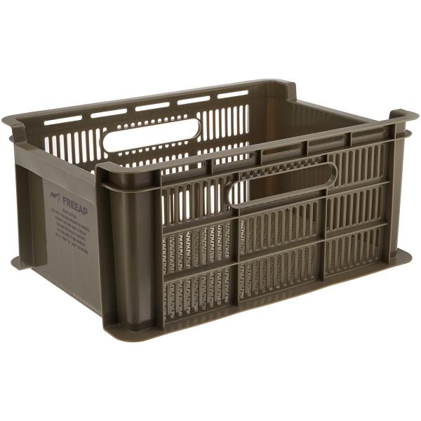 【商品概要】カラー カーキサイズW26.7 × D37.7 × H16.7 cm 本体重量455ｇ 材質ポリプロピレンスタッキング可能で丈夫な収納ボックスですそのまま部屋に飾るもよし、カラーボックスに入れるもよしな収納ボックスですアウトドア...