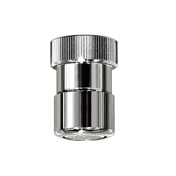 【商品概要】【商品仕様】本体サイズ:幅2.7×奥行2.7×高さ3.9cm/重量:約72g(本体のみ)/日本製/材質:(本体・アダプター)=真鍮、クロムメッキ (コア:TND61015)=ABS樹脂 (アダプターC取付ネジ)=SUS304 (...