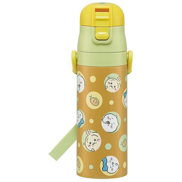 【商品概要】nagano / chiikawa committee容量:470ml/サイズ:直径6.8×高さ23cm/原産国:中国保冷専用真空二重構造まほうびん/保冷効力:8度以下（6時間）/ワンプッシュで簡単オープン直接飲めるダイレクトキ...