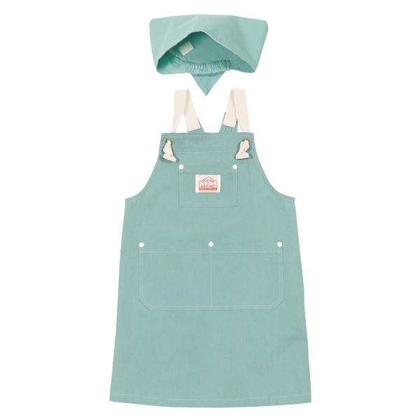 【商品概要】大人気キッズブランド【Ocean and Ground】からエプロンと三角巾のセットが入荷♪ママのお手伝いや学校の調理実習に♪かぶるだけで簡単に着られるバッククロスタイプ♪肩紐の結び方でサイズ調節可能◎おなかのポケットは大きめな...