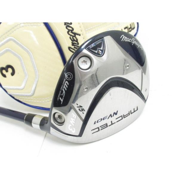 ■種別：フェアウェイウッド　■メーカー：マグレガー■モデル：マックテックNV 301　■シャフト：NV-301F■フレックス：SR　■ロフト：15■本数：1　■番手：3W■長さ：42.5　■クラブ重量：318■ライ角：58.5　■バランス：...