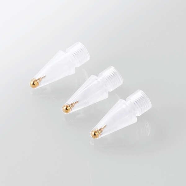 純正に近い書き味を再現。画面が見やすくスタイリッシュな透明ペン先タイプ