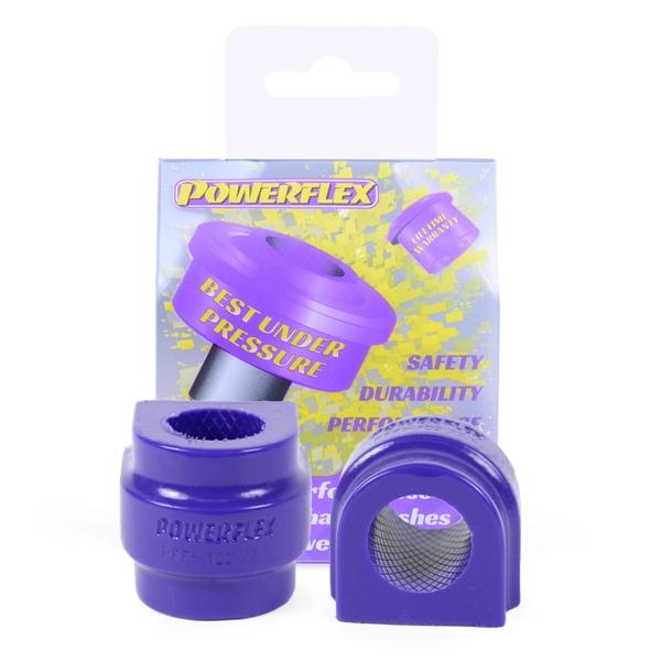 POWERFLEX（パワーフレックス）のフロントスタビライザー用強化ブッシュ（PFF5-102-22.5／22.5mm）です。高性能ポリウレタン素材により純正ゴムブッシュに比べて耐久性と剛性を向上。スタビライザーの動きを正確に伝えることでロ...