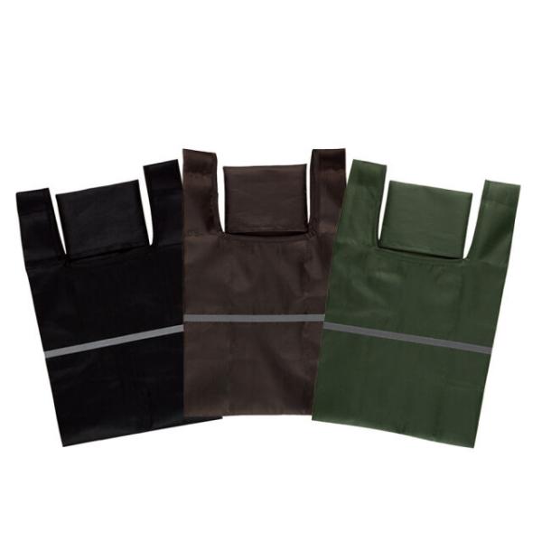 お弁当が入るマチが広めのエコバッグたたんで内ポケットにコンパクトに収納、軽くて丈夫携帯に便利、コンビニのお弁当にも使用できま夜間の交通事故防止に役立つ反射材付き！■サイズ：約H240mm×W390mm×マチ180mm　　　　　収納時サイズ/...