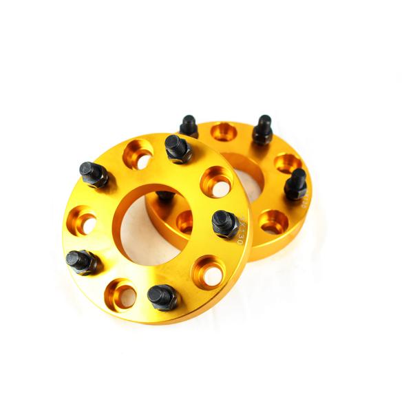 ●商品名●鍛造ワイドトレッド スペーサー　２枚組　5穴PCD130　 M14-1.5　25.4mm　金製品仕様本体　　　　：5穴PCD130　外径/166ｍｍ、内径/71.6ｍｍ、厚み/25.4ｍｍ穴　　　　　：5穴PCD130ネジピッチ　...