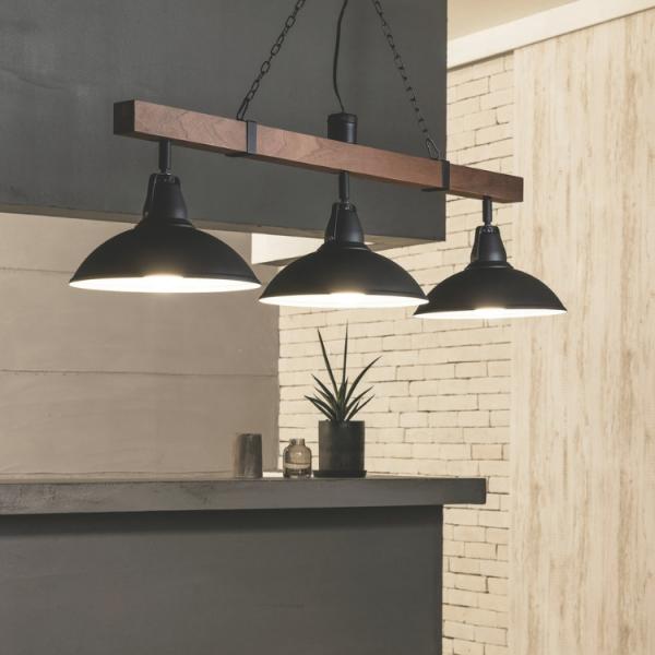 商品詳細サイズ幅985×奥行250×高さ265(mm)チェーン全高 630〜1060(mm)(チェーン調節可)重量3.5(kg)カラーブラック材質スチール、木付属品-仕様取付方法：引掛けシーリング式壁スイッチ(点灯→消灯)口金サイズ/E26...