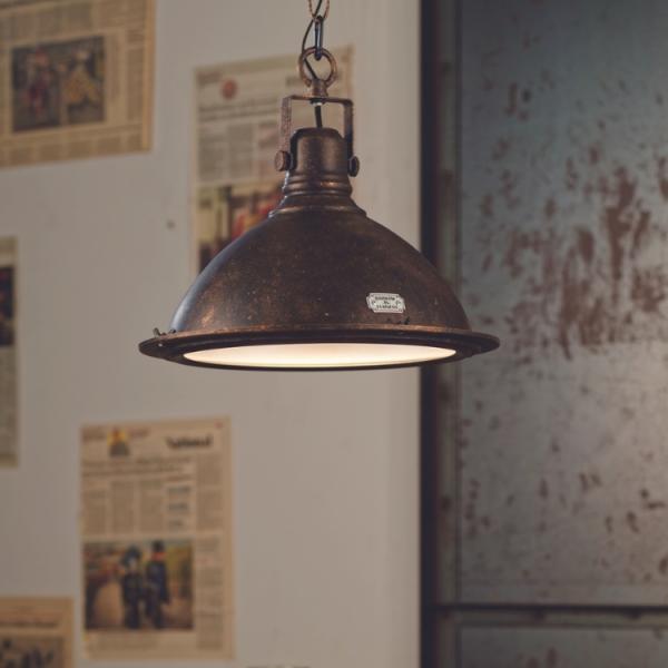 商品詳細サイズφ320×高さ280(mm)重量1.7(kg)カラーアンバー(サビ加工)材質スチール、ガラス、アルミ付属品-仕様取付方法：引掛けシーリング式壁スイッチ(点灯→消灯)口金サイズ/E26 60W×1まで対応（電球別売り）スイッチ/...