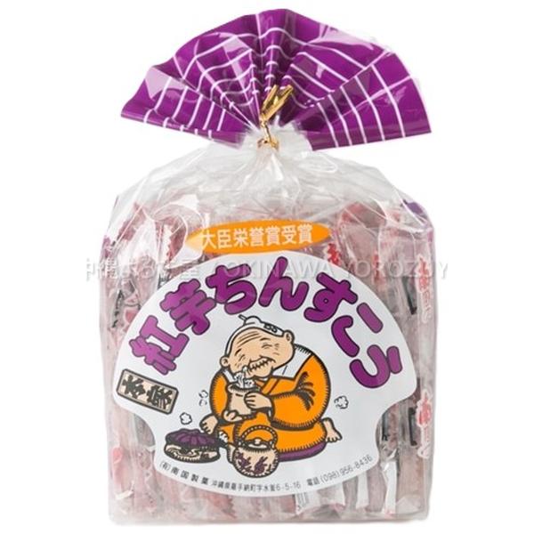 沖縄直送！「沖縄よろず屋」がお届けする、沖縄特産の紅芋を使用したちんすこうの2袋セットです。紅芋ならではの鮮やかな色合いと、口の中に広がるふんわりとした優しい甘みが特徴の逸品です。サクサクとした軽い食感が心地よく、お子様からご年配の方まで幅...