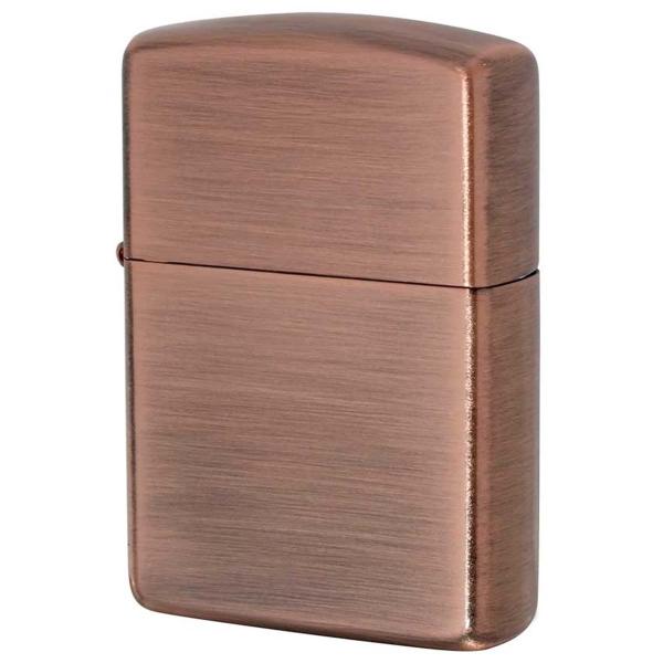 赤みのある色合い、銅特有の鈍光が見る者を魅了します。使い込むほどに古びた表情に変わり、自分色のZIPPOにする楽しみも味わえます。普段使いにオススメのZippoです。ケース形状：アーマー・ケース加工表面処理：銅メッキ