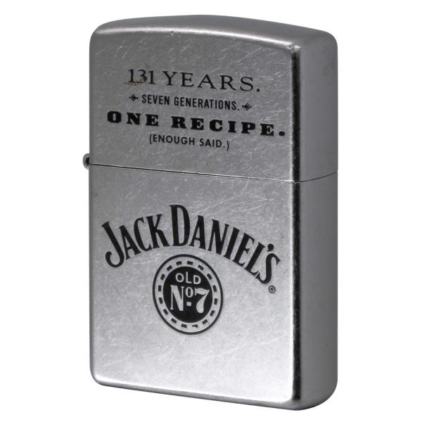 アメリカンウィスキーの雰囲気溢れるJackDaniel's（ジャックダニエル）。ジャックダニエルの創業131周年を記念して製造されたZIPPO。プリント、ストリートクローム仕上げ。コンディション：【目立った傷や汚れなし】製造年月：2000年...