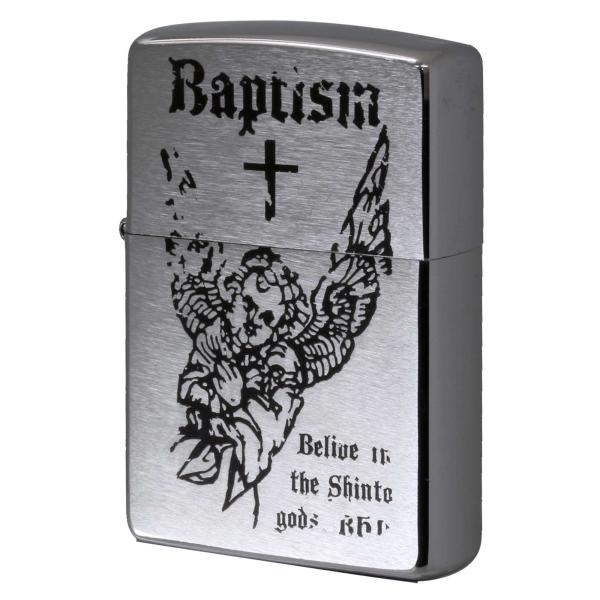 Baptism（洗礼）と天使のモチーフ、「Belive in the Shinto gods.」というテキストがデザインされています。プリント、ブラッシュドクローム。コンディション：【傷や汚れあり】製造年月：1998年10月製造国：アメリカ...