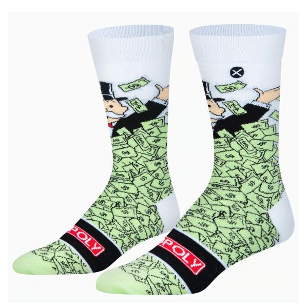 オッドソックス モノポリー ウィンドフォール USサイズ 8-12 MONOPOLY WINDFALL ODD SOX 靴下 メンズサイズ：USサイズ8-12（日本サイズ・約26−29cm）素材：ポリエステル52％、コットン45％、スパンデ...