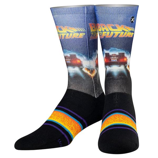 オッドソックス バック イン タイム USサイズ 8-12 BACK IN TIME ODD SOX 靴下 メンズ バック・トゥザ・フューチャーサイズ：USサイズ8-12 （日本サイズ・約26−29cm）素材：ポリエステル49％、コットン4...