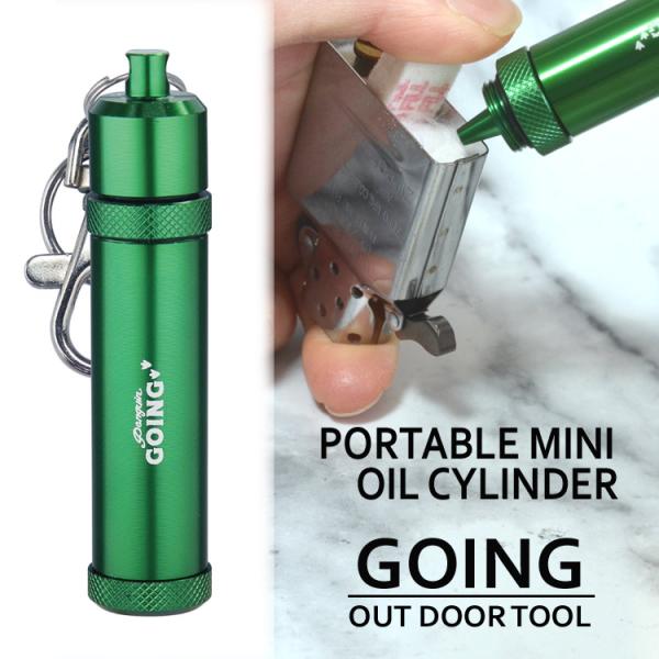 GOING ゴーイング1946年創業の老舗メーカー「ペンギンライター」が展開するアウトドアツールです。信頼できるパフォーマンスをお届け致します。 携帯ミニオイルシリンダー出先で愛用のオイルライターがオイル切れになる・・・そんな経験ありません...
