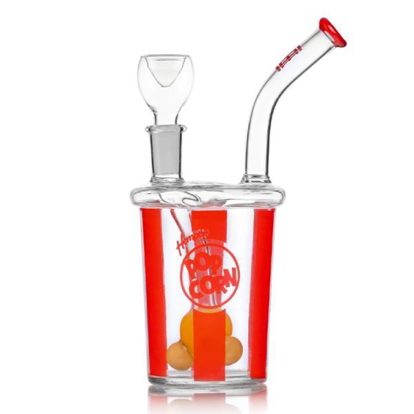 映画館でもお馴染み、ポップコーンデザインのガラスボングです。サイズ：高さ 約153mm / 直径 約76mm ジョイント：メス 14mm
