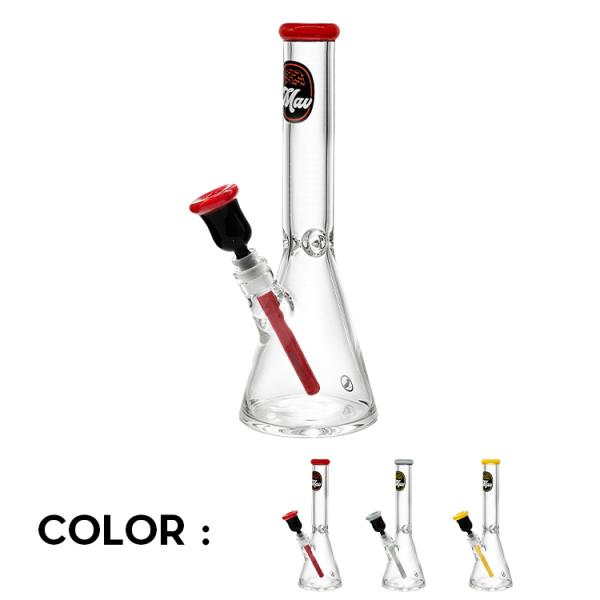 カリフォルニア州ロサンゼルスのハイエンドガラスメーカーMAV Glass。ChiquitaBananaステッカーからインスピレーションを受けた、MAVオリジナルマークがポイント。サイズ：高さ 約380mm / ベース直径 約133mm / ...
